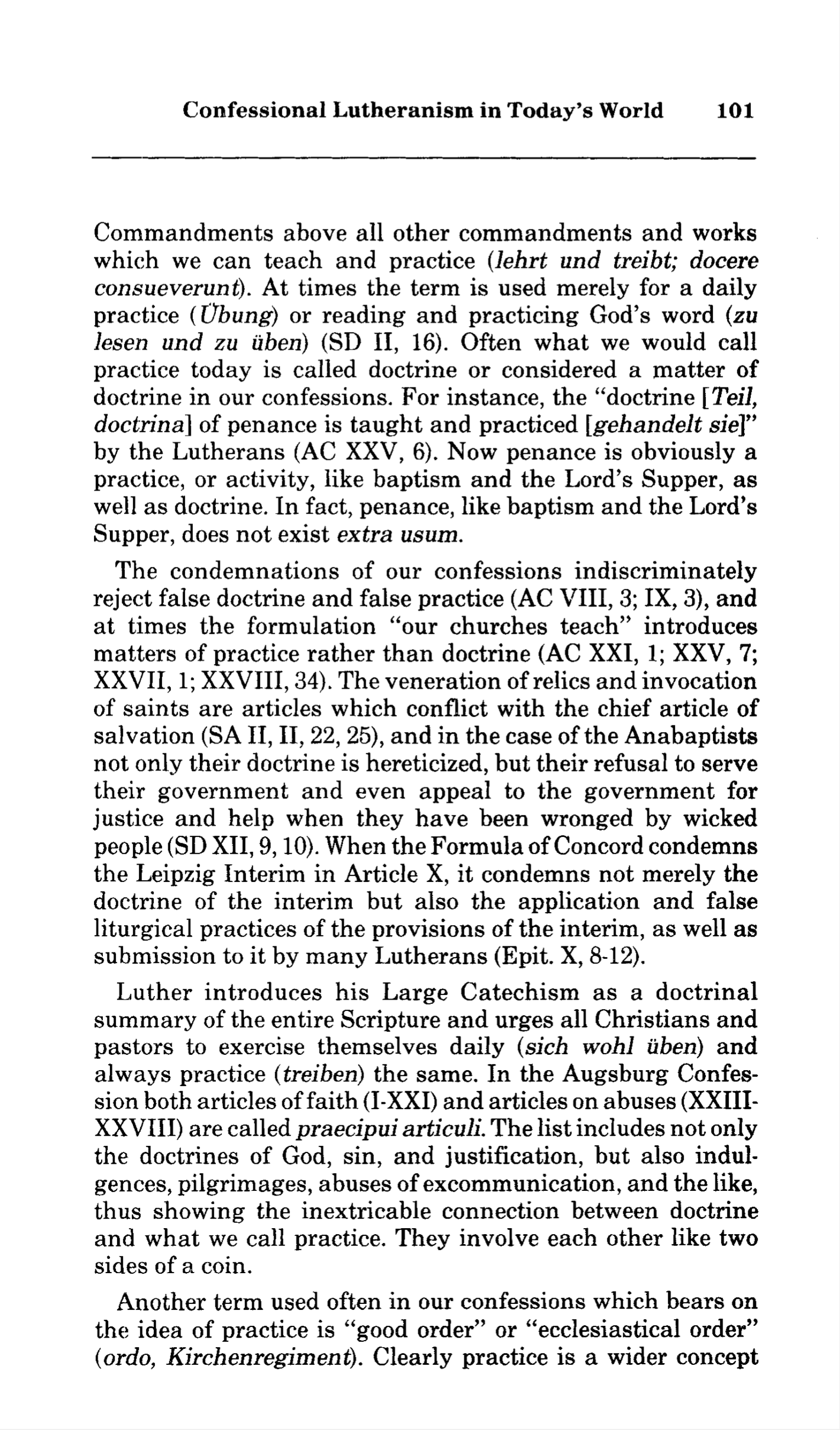 Confessional Lutheranism in Today’s World 1990 – Christ for Us