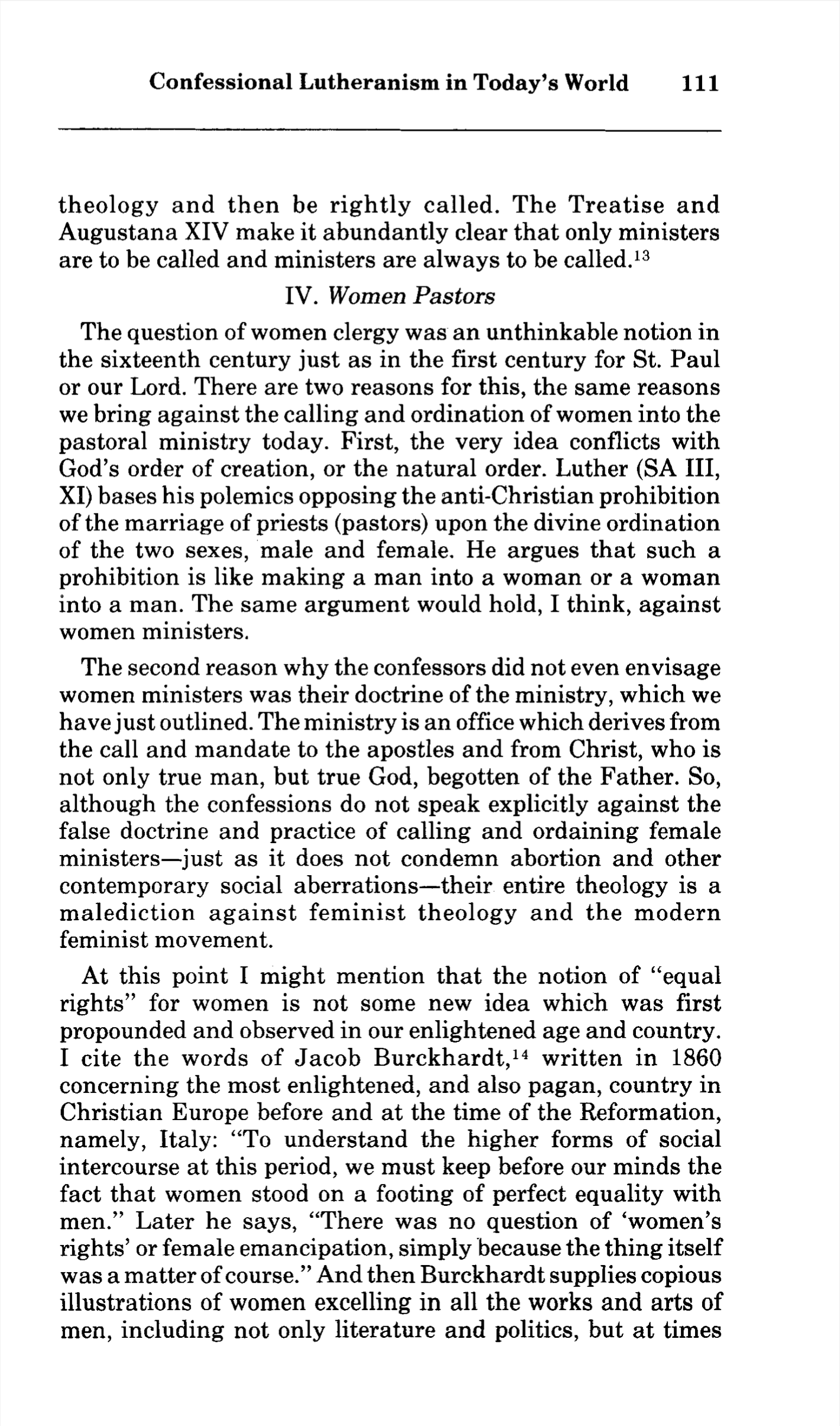 Confessional Lutheranism in Today’s World 1990 – Christ for Us